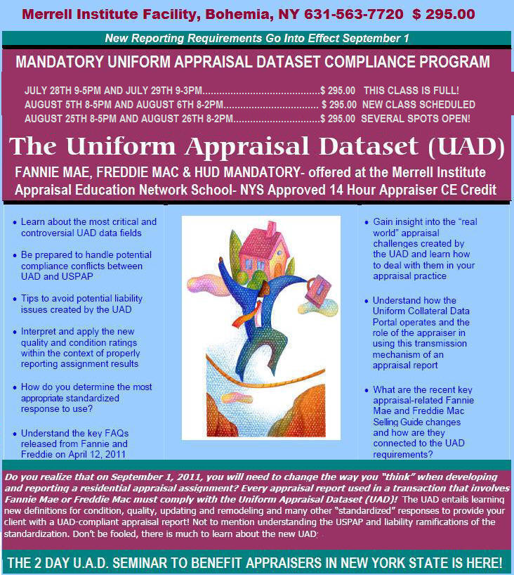 www.uadseminar.com NYS APPROVED Mandatory UAD Compliance Course